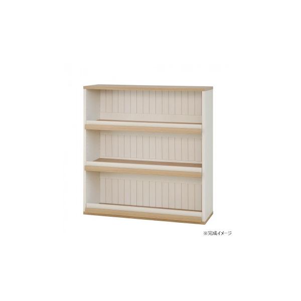 お部屋を明るく演出するフレンチカントリー風スタイルです。圧迫感の少ない奥行は、お部屋を広く感じさせます。移動棚は取り外しが可能で3cm間隔で21段階の高さに設定できます。 生産国:日本 素材・材質:パーチクルボードプリント化粧繊維板(MDF...