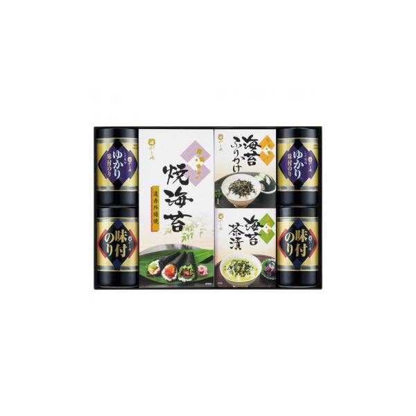 口どけの良い海苔に有機丸大豆醤油使用のたれで調味した、旨味のある味付海苔、三島食品「ゆかり」をブレンドしたたれで調味した赤しそ風味の味付海苔、遠赤外線でむらなく焼き上げた豊かな香りとパリッとした食感の焼海苔、風味のよい海苔とあられ、抹茶など...