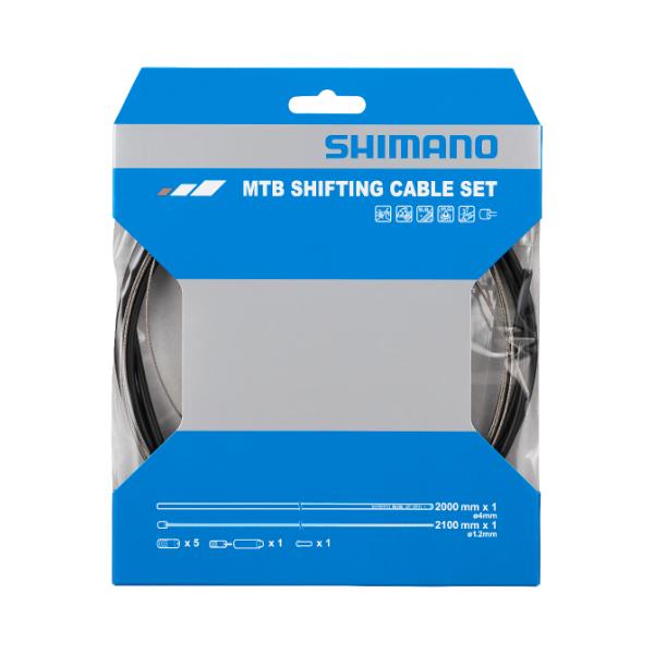 ・シマノ OT-SP41 ステンレスシフトケーブルセット(フロントシングル用)。・カラー：ブラック。車種：MTB用。コード番号:Y60098023。