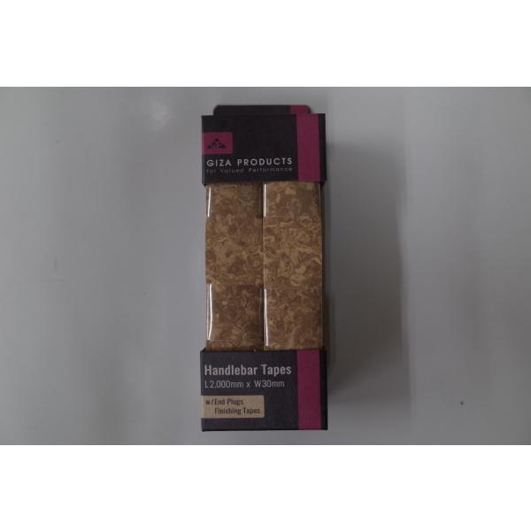 ・GIZA PRODUCTS（ギザプロダクツ)。・ナチュラルなコルク調のクッションバーテープ。・材質：EVA。・エンドテープ・エンドプラグ付属。・幅３０ｍｍｘ長さ２０００ｍｍ（２ロール）。