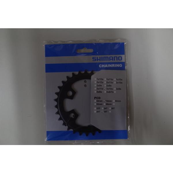 ・カラー：ブラック。・30T。・3x10速用。・PCD：74mm。・シマノコード：Y1RD30000。