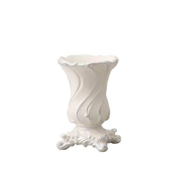 モダンでアンティークな優雅なカタチはフォーマルなシーンにも映えます。花瓶 フラワーベース Ceramic Display Celestine セレスティーヌ antique white （1個入り） [820-620-172] [p78] ...