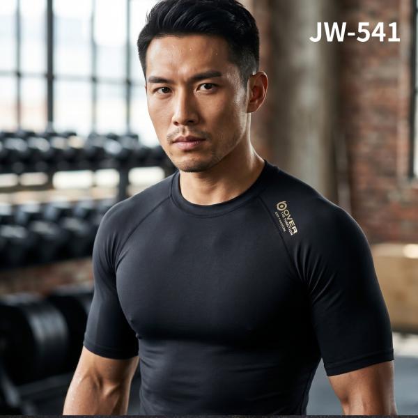 JW-541　オールシーズン対応オーバーザファンクション ショートスリーブ クルーネックシャツ-OVER THE FUNCTION SERIES-寒暖両用インナーウェア-夏、冬、無敵-新次元繊維「アウトラスト」は「暑さ」「寒さ」を感知して温...