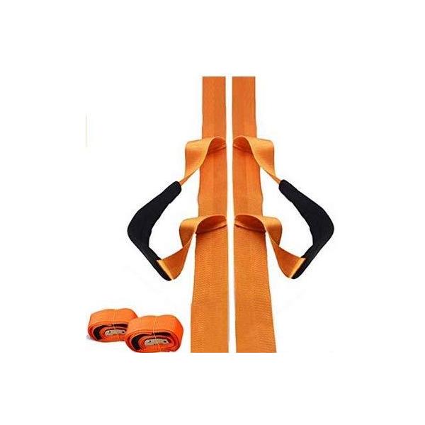 「商品情報」【運搬ベルト スリング 持ち上げ ストラップ キャリー ロープ 左右2本】・お引っ越しやお部屋の模様替えなどに!! 家具や電化製品などの重量物を楽々運べる!!・大型家電や重たい荷物が引越しや模様替えでも大活躍!! 今まで大人数で...
