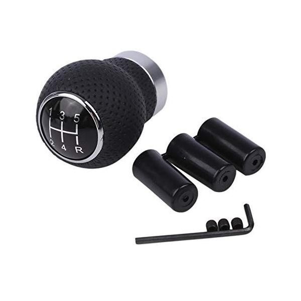 ・マニュアル(MT)車用のギアシフトノブです。５速と６速をご用意しました。ご自身のお車に合わせてお選びください。・車のインテリアとぴったり調和し、車内に高級感とラグジュアリーな空間を演出します。・握りやすい丁度良い太さ、滑りにくい凹凸のある...