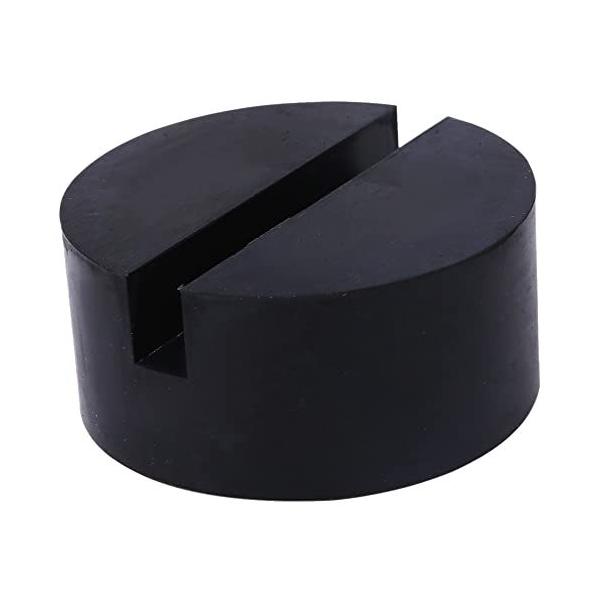 ・車などをジャッキで上げる際に使用する、ジャッキパッド。ジャッキと車体の間にはめ込んで傷がつかないようにします。・ジャッキにジャッキパッドを載せ、パッドの溝をジャッキアップポイントにはめ込み使用します。・耐摩耗性に優れた良質なゴム製で、スリ...