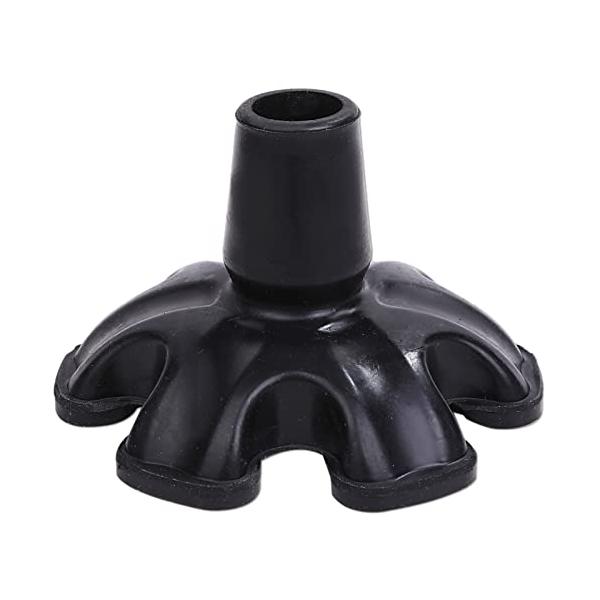 「商品情報」「主な仕様」自立可能になる６本脚のステッキ用ゴム。大きなゴム脚と適度な重さで、アスファルトなどの平らな場所で杖を立てることが出来ます。杖を置く場所を探す手間がなくなり、いつでもストレスなく外出することができます。地面との接地面が...