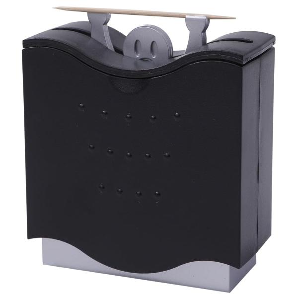 「商品情報」「主な仕様」ワンタッチで簡単に爪楊枝を取り出せる爪楊枝ケースです。1個単体と2個セットの2タイプをご用意いたしましたので、ご用途に合わせてお選びください。自動ディスペンサー機能で、爪楊枝を1本1本取り出しが可能ですので、とても衛...