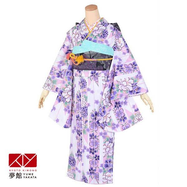 【商品番号】AR013クラシカルな矢羽根に四季の花を組み合わせ、優しい色合いで仕上げました。アンティークな雰囲気とともに、どこかモダンなテイストを感じさせるデザインです。肩あげ済み対象年齢　10才〜13才まで小学校卒業式/十三参りなどにご利...