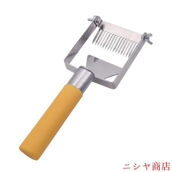 メイン素材: 100% 分類外繊維(プラスチック)養蜂に欠かせないハニースクレーパー：養蜂を行う時に欠かせないツールの一つのハニースクレーパーです。ミツバチが作った蜂蜜をしっかりと採取することができます。耐久性の高いステンレス素材を採用：こ...