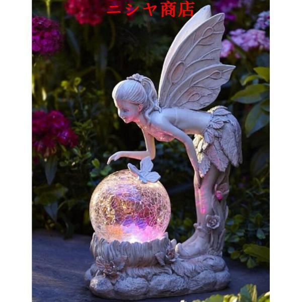 1.使いやすさ：日中に彫像を開いて「開いた」位置に置くだけです。ソーラーパネルは日中は充電され、夜間は自動的に点灯します。 LEDは5?8時間以内に完全に充電され、8?10時間点灯したままになります。2.完璧な贈り物：このソーラーガーデンの...