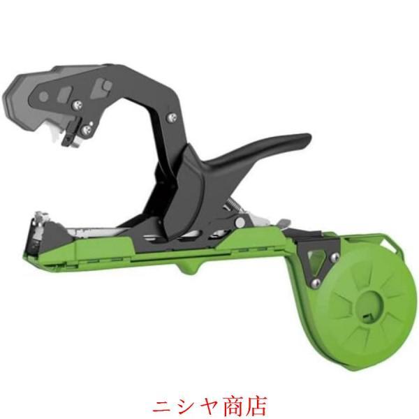 【2024新登場植物結束機】つるを支柱や番線に、テープを回して片手でホッチキスどめする機械。きゅうりやトマト、ぶどうなど誘引する為のものです。今までは、ワラやヒモでしていた方も多いと思いますが、こちらを使えば、かなり楽に誘引が出来ます。【効...