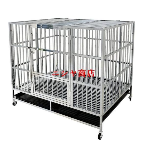パノラマ天窓：上部の天窓は柵のように設計されており、自由に開くことができるので、飼い主がペットと気持ちを交換するのに便利です。厚みのあるパイプ壁|裏打ちされた鋼管|丈夫で耐久性ステンレスパイプ：ケージ本体はステンレスパイプでできており、支持...