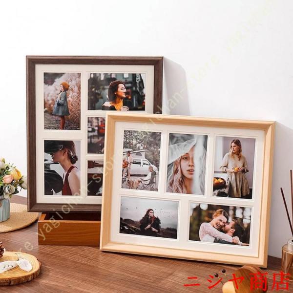 【おしゃれな木製写真立て】天然素材で作られたフォトフレームです。木の持つあたたかい質感で、部屋をやわらな雰囲気にできます。    ナチュラルな数種の木材を使用したワンランク上のフォトフレーム。モダンインテリアというコンセプトを追求し心地よい...