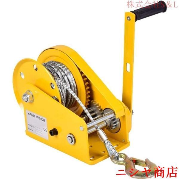 大容量のリフティングと牽引：ケーブル付きウィンチはクランクウインチであり、3つの仕様（1200ポンド、1800ポンド、2600ポンド）は、最大2,600ポンドの重さの重い持ち上がる牽引力を提供できます。リフティング機器のために設計された、ウ...