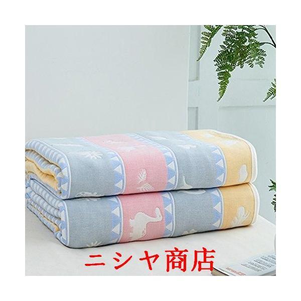 セミシングル：120×150cm シングル：150×200cm ダブル：200×230cm100％のコットンを使用しているから、お肌に優しくて、赤ちゃんやデリケートのお肌にも刺激を与えませんので、ご安心ください。ガーゼ式のタオルゲットはとて...