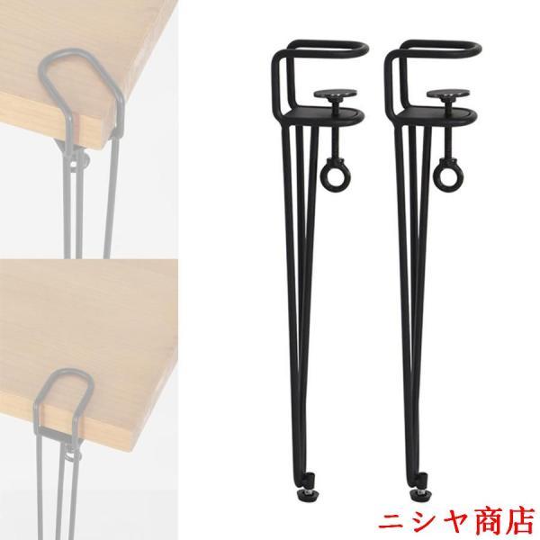 【テーブル 脚 素材】高品質のスチール製、表面は高温焼き付け塗料で処理されており、仕上がりは細かく、長期間使用しても錆びにくく、傷がつきにくく、耐久性があります。 再利用可能でユニークな外観で、最大 70kg まで耐えることができます。【人...