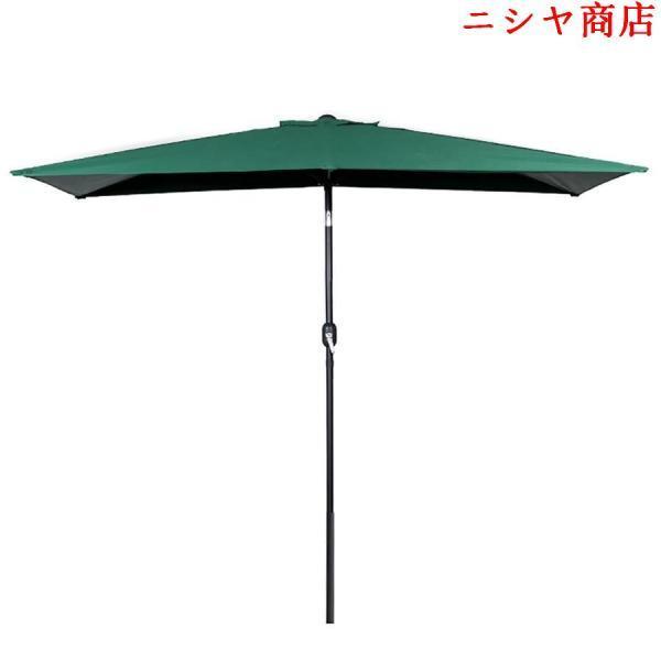 ガーデンパラソル 半円パラソル 庭傘 ベランダパラソル 半分 ガーデンパラソル壁にぴったり 角度調節 クランク開閉 日除け 紫外線カット 防水 アウトドアの庭園