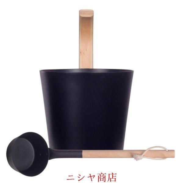 【素材】この製品は高品質のアルミニウムで作られており、頑丈で耐久性があり、漏れ防止、割れにくく、変形しにくく、お手入れも簡単！最も豪華なサウナの必需品です！【ハンドル付き】大型サウナバレルとサウナスプーン付き、握りやすいように木製のハンドル...