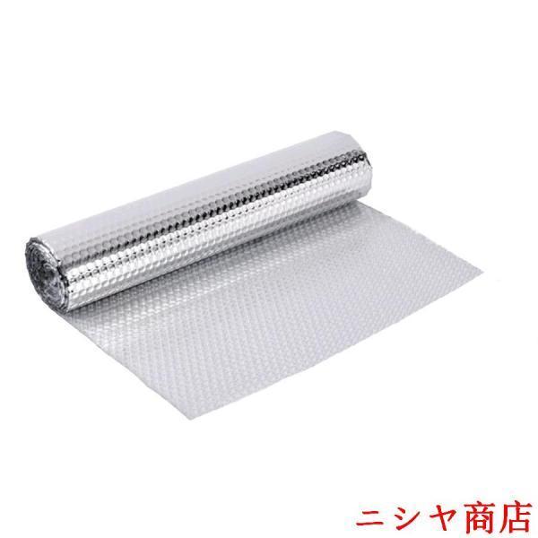 組成-表面:PETアルミ蒸着フィルム 裏面:発泡ポリエチレン 耐熱温度:約60度，厚さは最大3.8~4mm取り付けが簡単-粘着製品、接着剤を購入する必要はなく、直接貼り付けることができます。 簡単にカットでき、必要なサイズや形に簡単にカット...