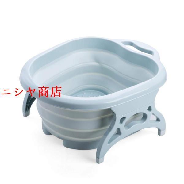 ?【折りたたみ式足湯】厚さ7cmコンパクトに折たためて移動や収納も楽々。取っ手付きの折り畳み式で介護の方や高齢者の持つ運びもとっても楽々。拡大サイズ：40 x 50 x 22cm 折りたたみサイズ：40 x 50 x 7cm?【安全な素材】...