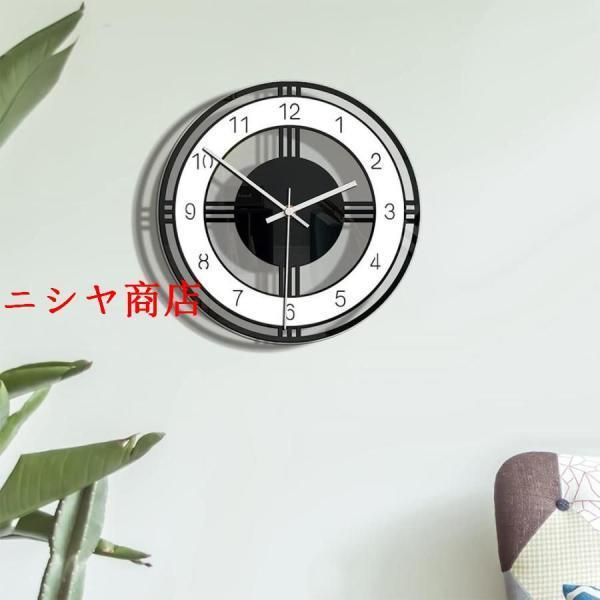 【素材】アクリル素材、クリアで読みやすい、ガラスカバーなし、フレームレス時計、実用的で美しい組み合わせ。【商品サイズ】幅約28cm x 奥行約0.4cm × 高さ約28cm 重量：約300g【スタイリッシュ】銀メッキのスタイリッシュなデザイ...