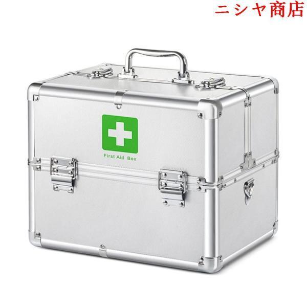 高品質のアルミニウム、強い、軽く、耐久性がある容易な選別のためのコンパートメント、丸薬、および応急処置キットの取り外し可能な層多くの異なる種類の薬物を大きなスペースに入れることができますあなたの薬の安全を確実にするための環境に優しい素材医薬...