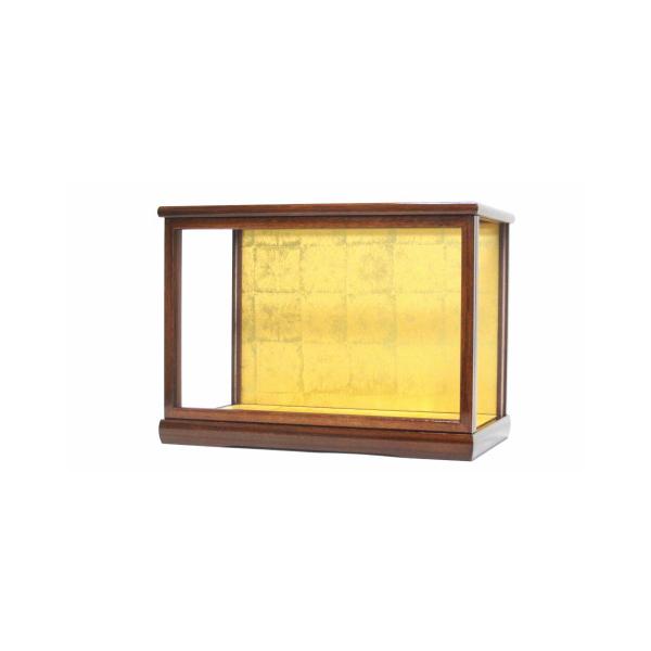 高砂人形ケース（ケヤキ塗り）戸付きです。高さ２1〜２3cmの木目込人形、博多人形などが入ります。間口４０ｃｍ　奥行き２0ｃｍ　高さ２7ｃｍ（内寸）