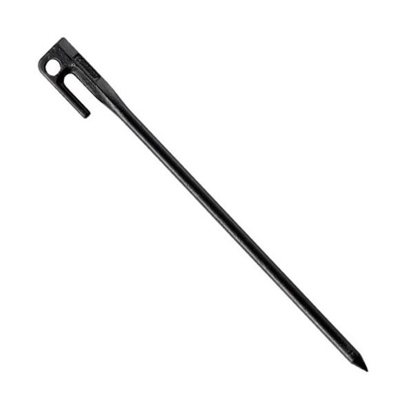 サイズ:約28×12×300mm、直径約9mm重量:約190g材質:スチール入数:1ハードな地面にも負けない強靭な素材。
