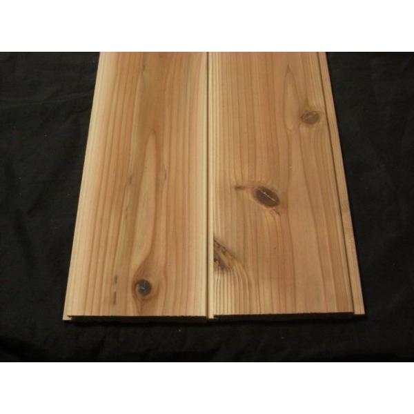 ●スマートフォンで閲覧の際は「商品説明をもっとみる」をタップしていただくと、送料表のリンクと商品の詳細情報が確認できます。商品名　　　　　　杉　羽目板加工形状・仕上げ　本実・目透し・サンダー仕上げ・パテ補修サイズ　　　　　　3970ｍｍ×1...