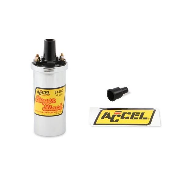 ＵＳＡ　ACCEL社のイグニッションコイル品番 8140C　です。Maximum Voltage 42,000 VoltsOhms Secondary Resistance 9.2 kOhms Turns Ratio 94:1Primary...