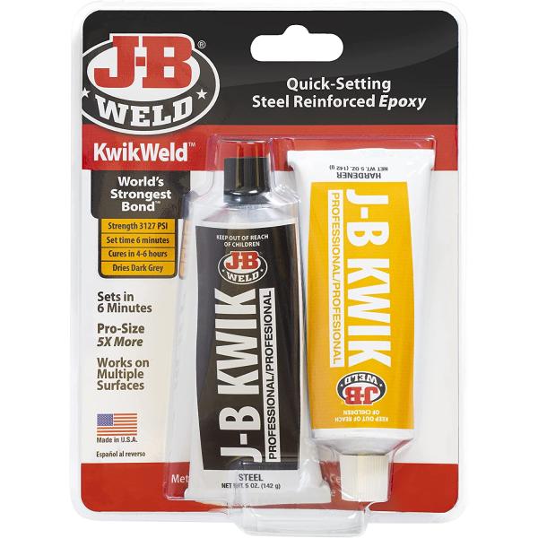 ＪＢウエルド社のJ-B Kwik インダストロウエルド　 141.8g(5oz)のショップサイズ・耐熱温度：１４８℃・実用硬化まで6分 完全硬化　４−６時間（常温）輸入品なのでパッケージに痛みや汚れがありますので予めご了承下さい。