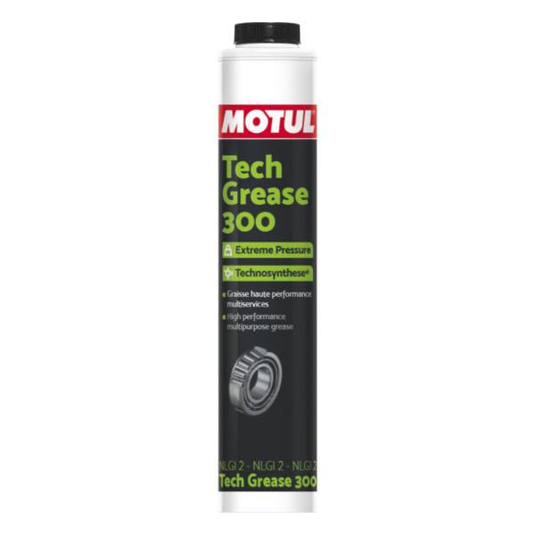 MOTUL IRIX TECH 300ベアリングの潤滑に推奨される高性能多目的グリース -30 °C から+150 °C　一時的なら最大200度までの温度で使用できます。