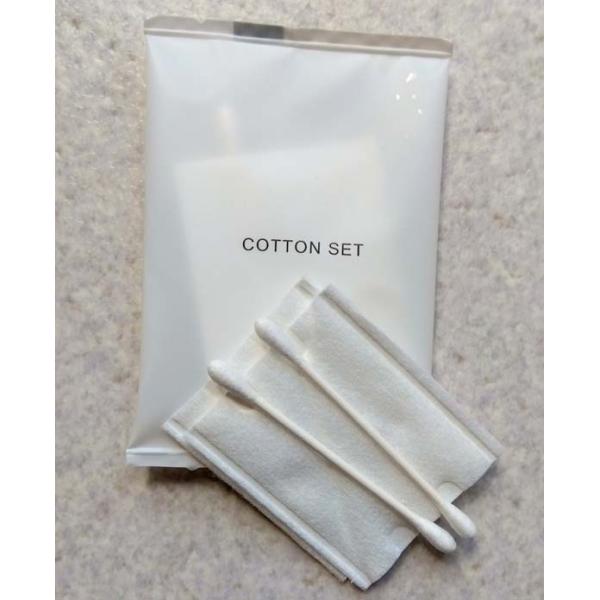 (北海道、沖縄、離島、は別途送料がかかります）コットン綿棒2本セット（100セット）コットン綿棒セット素材：（コットン）コットン　　　（綿棒）コットン、紙軸サイズ：（コットン）約50X60mm（綿棒）77mm