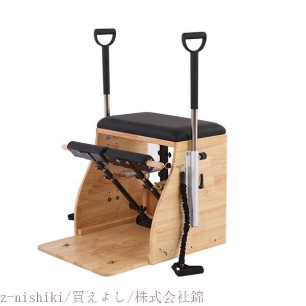 【万能ピラティスチェア】- ピラティスチェアは、シート、ペダル、コラム、スプリングなどで構成されています。 シェイプアップ、筋肉質改善、脂肪減少、リハビリトレーニング、身体の不均衡トレーニングに使用できます。 独自のスプリング交換システムは...