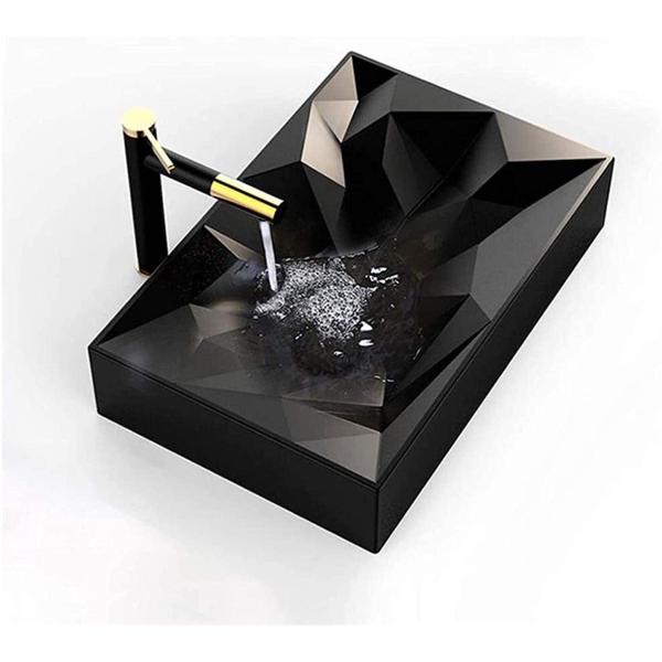 モダンなシンプルなスタイリング：この洗練された現代的なセラミックシンクボウルを使って、任意の洗練された現代的なセラミックシンクボウルにモダンなスタイルを追加しています。優れた材料：高級セラミックから作られたこのシンクは、特に耐衝撃性のために...