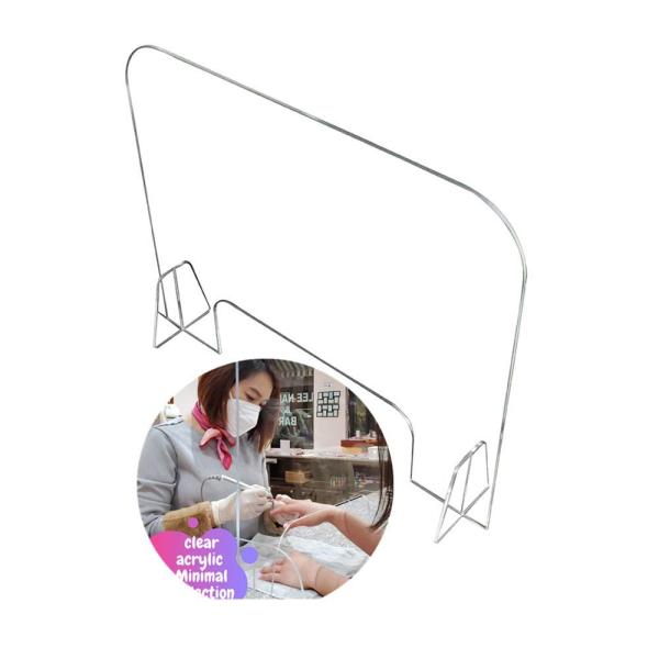 本体サイズ：40*40cm特徴：本体厚さ5mm（特厚タイプ）透明ボードでコミュニケーションを妨げず飛沫飛散を防止します。対面や隣との飛沫感染のリスクを軽減。ネイルサロン/エステ/販売窓口/受付カウンター/銀行/役所/会社/オフィスのデスク等...