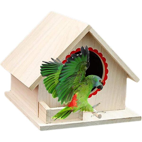 無垢材で作られているため、虫害を受けにくく、耐久性があり、長持ちします。この素敵なキャビンはあなたの庭に彩りを加えます。 この快適な鳥小屋には、鳥たちが集まってきます。桐材で作られており、しっかりとした木の色、クリアで美しい質感、完全で滑ら...