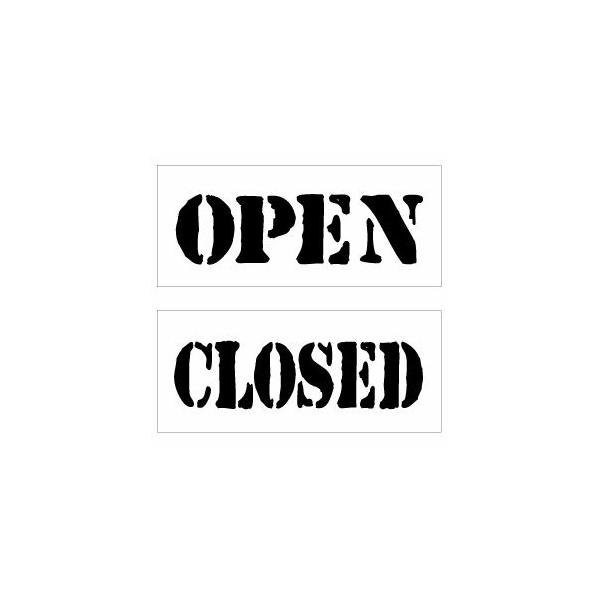 【オープンクローズ両面パネル看板・サイズ：幅約35×高約15cm・ステンシル腐食 JJ OPEN CLOSED】 ショップのOPEN／CLOSEDをお知らせする開店閉店サインパネルです。アメリカのレトロなバーや、カフェ、軍用雑貨店等によく見...