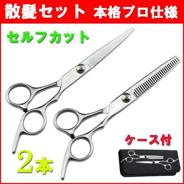 ● 商品内容：すきばさみ×1、カットばさみ×1、収納ケース● 商品仕様：はさみには、小指かけ、ヒットポイントなど持ち手の細かい工夫がなされているので、非常に使いやすい作りになっております。● 高級ステンレス製：ステンレス製なのでサビにくく、...