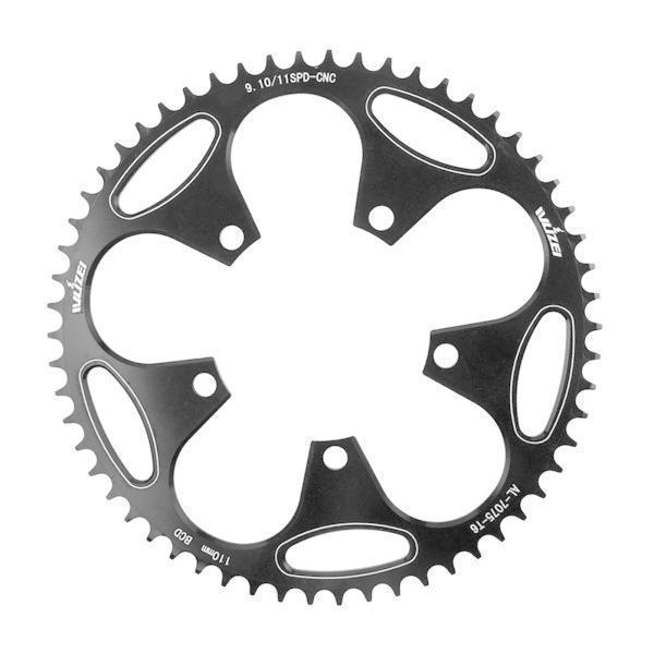 110BCDバイクナローワイドチェーンリング50-60Tスプロケットクランクセットブラック60T用