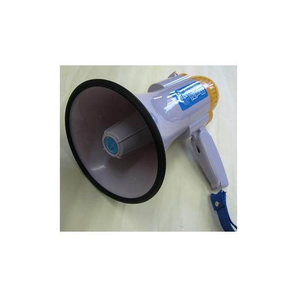 拡声器　サイレン・録音・再生機能が付いた拡声器　最大出力10Ｗサイズ50×145×45ｍｍ　ＡＢＳ樹脂　単一電池