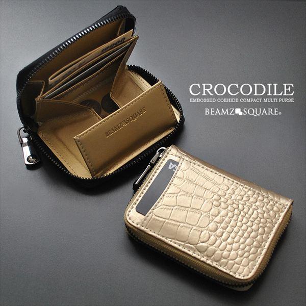 BEAMZ‘SQUAREより、手のひらサイズのコインケースが登場！小銭に加え、お札、カードと必要最低限の物を収納できる、実用的コンパクトウォレットです。ボックスタイプのコインスペースは、口が大きく開いて小銭が見やすいので出し入れしやすく、ノ...