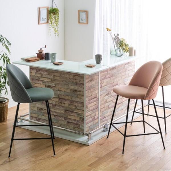 ご自宅でもバースタイルをお楽しみいただきます。商品名：バカラ 幅100 バーカウンターサイズ：幅100×奥行44×高さ85cm梱包重量：34kg生産地：中国素材・成分：天板エナメルハイグロスシート貼り、MDF、スチールカラー：ブラック/ホワ...