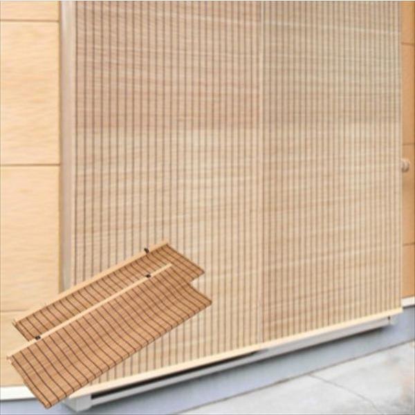 焼竹の日除けすだれ！天然の竹ヒゴを使用した自然素材すだれ。夏の強い日差し対策に、外の涼風を取り込み、外部からの視線を遮ります。取り付け金具（ヒートン）付。＊天然素材を屋外で使用すると、カビが発生し変色します。その風合いを侘びとして楽しむ生地...