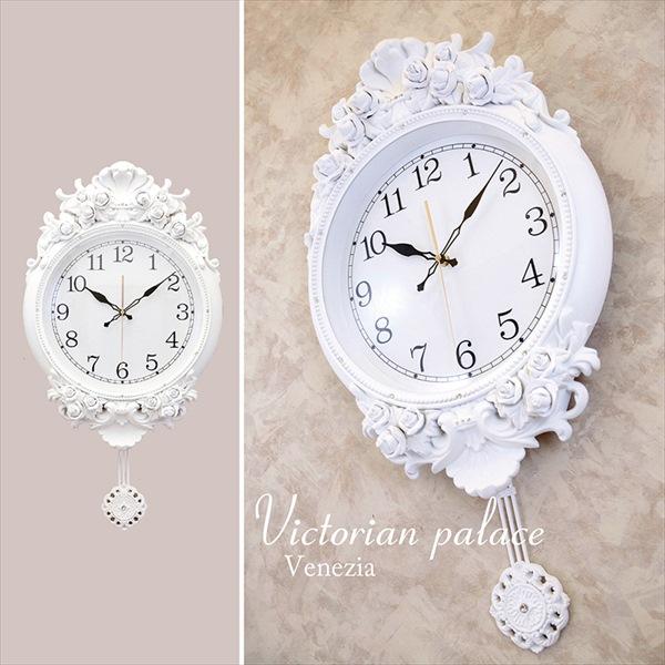 ビクトリアンパレス ペンデュラム ウォールクロック ヴェネツィアゴージャスなビクトリアン調の壁掛け時計シリーズ。フランス ヴェルサイユ宮殿をイメージしたビクトリアン＋バロック調のペンデュラム(振り子)付きウォールクロック。1ランク上のインテ...