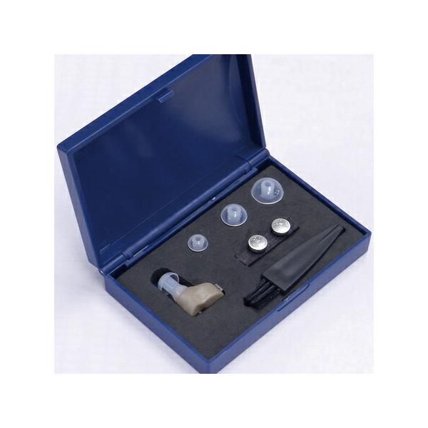 超小型電池式耳穴集音器 （２個組）小さな音もしっかり聞こえる耳穴式！！●軽量設計で、小さく、軽く、耳穴にすっぽり収まりイヤホン感覚で手軽にご使用いただけます。●更にはっきり聞こえる両耳準備をおすすめします。連続使用時間最大約70時間の電池長...