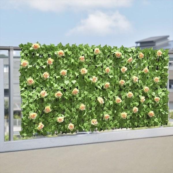 外から丸見えの庭を色鮮やかな外観に大変身！●外からの視線や紫外線を遮りつつ自然な風を通します。工事不要でテラスやベランダ・外壁などに手軽に取り付け可能。●取り付け簡単：付属の結束バンドで固定するだけ。●花付き：見違えるほど華やかに！●1枚で...