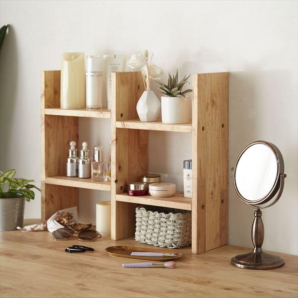 デスクやダイニングの壁際を有効活用できる収納棚です。上下・前後どの向きでも使えます。卓上以外にも、ソファサイドなど床への設置も◎商品名：コンパクトラック NATURAL SIGNATURE 4839商品サイズ：幅60×奥行15×高さ50cm...