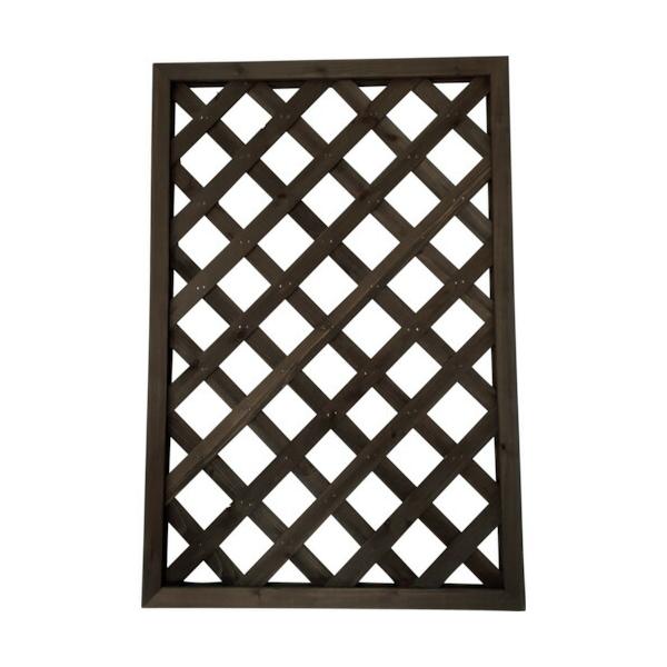 特長●木製の格子状のフェンスです。●色はダークブラウン（DB)で、深みのある茶色となっています。用途●目隠しや間仕切りに。仕様●幅(mm)：600●高さ(mm)：900材質●本体：天然木質量・質量単位●1.8kg【メーカー名】（有）加藤伝蔵...